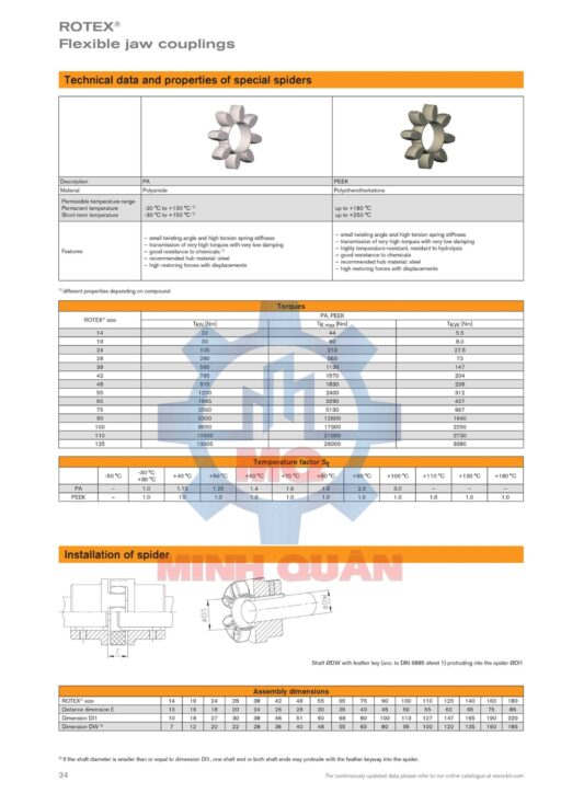 Khớp Nối Rotex KTR - Chất Liệu Và Sắc Màu Mới - Minh Quân TTI